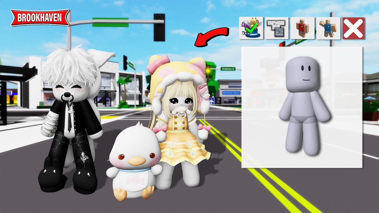 Cara Membuat OUTFIT MINI PLUSHIE Di Brookhaven ID/CODES - Roblox - YouTube