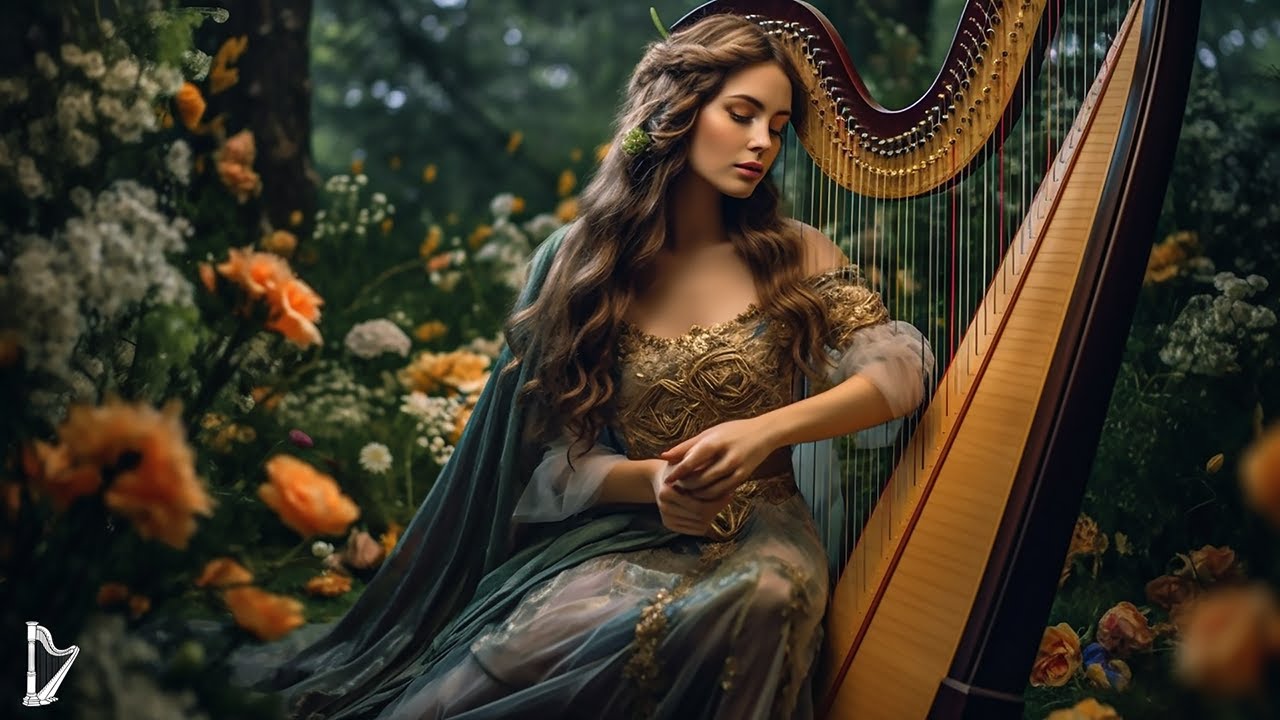 Healing Harp Music - Relaxing Harp Music, Soft Music - Heavenly Harp ...