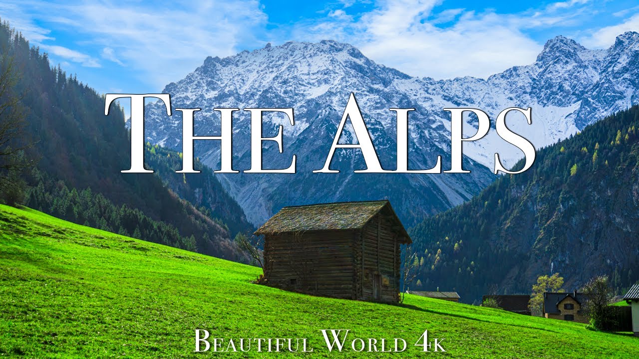 The Alps 4K Drone Nature Film - Healing Relaxing Music - Stunning ...