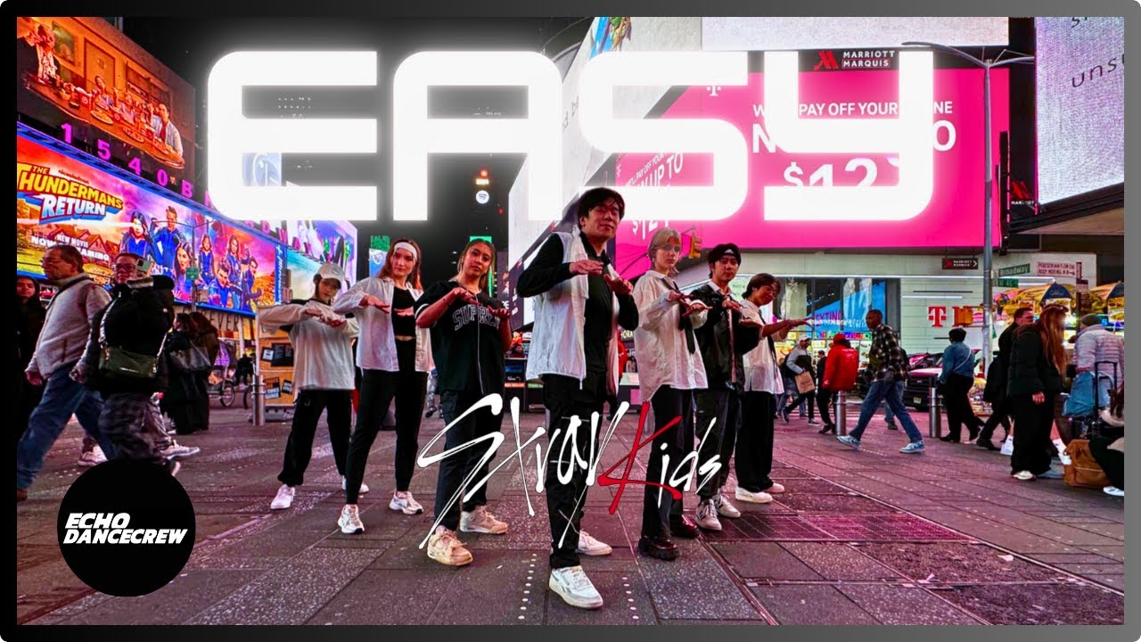 [4k] [KPOP in PUBLIC NYC] 'Stray Kids - EASY' | DANCE COVER by Echo Dance Crew NYC - YouTube