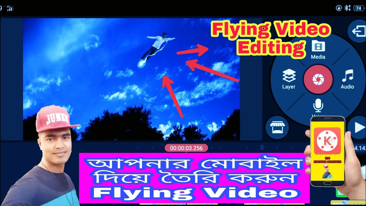 Flying sky man tik tok video - YouTube