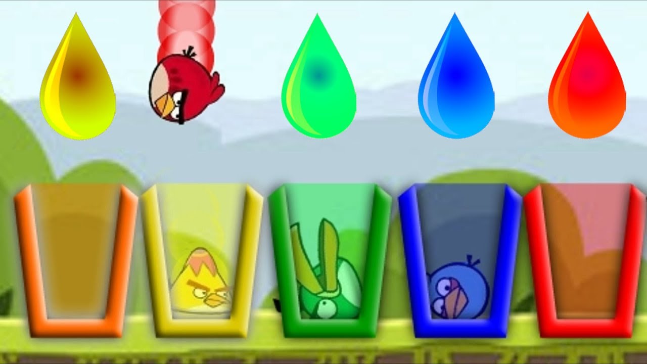 Angry Birds Drink Water 2 - GAMEPLAY WALKTHROUGH SHOOT ALL BIRDS TO ...