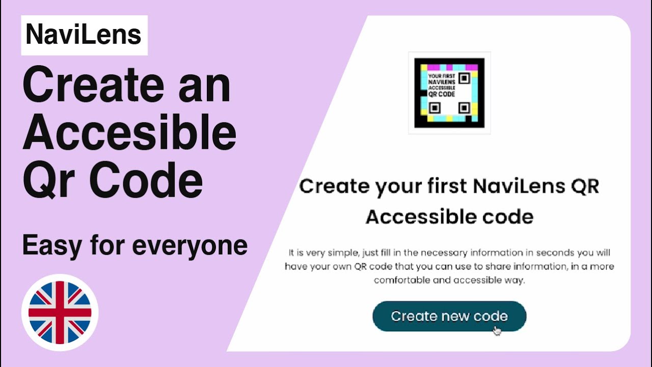 Easily create an accessible QR code for everyone using NaviLens - YouTube