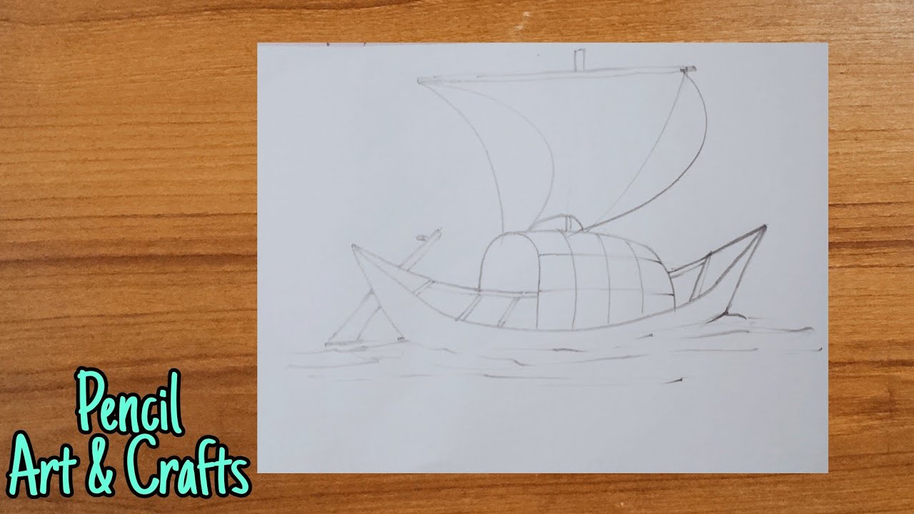 How to darw paltola nouka easy drawing step by step - YouTube