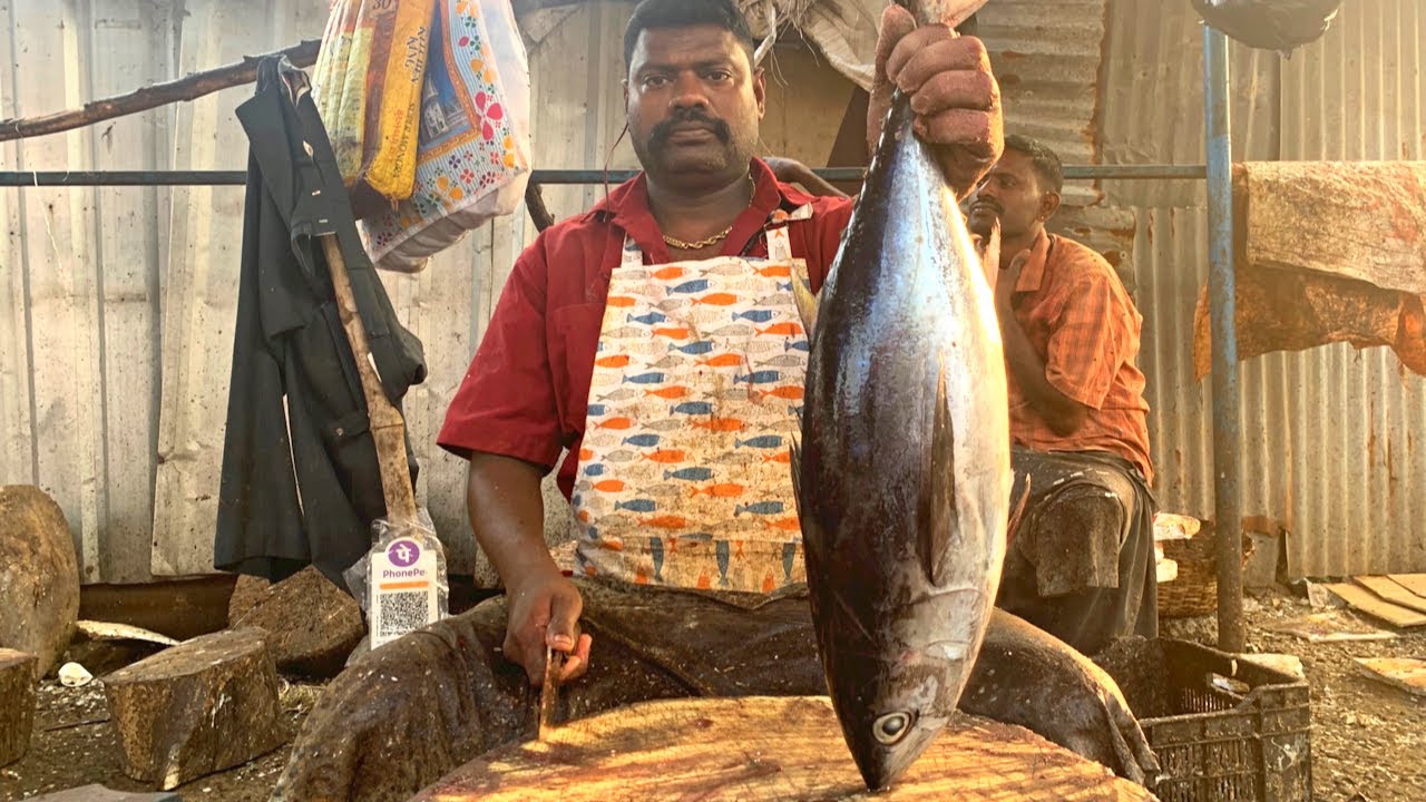 KASIMEDU SPEED SELVAM | YELLOW FIN TUNA FISH CUTTING VIDEO | FISH ...