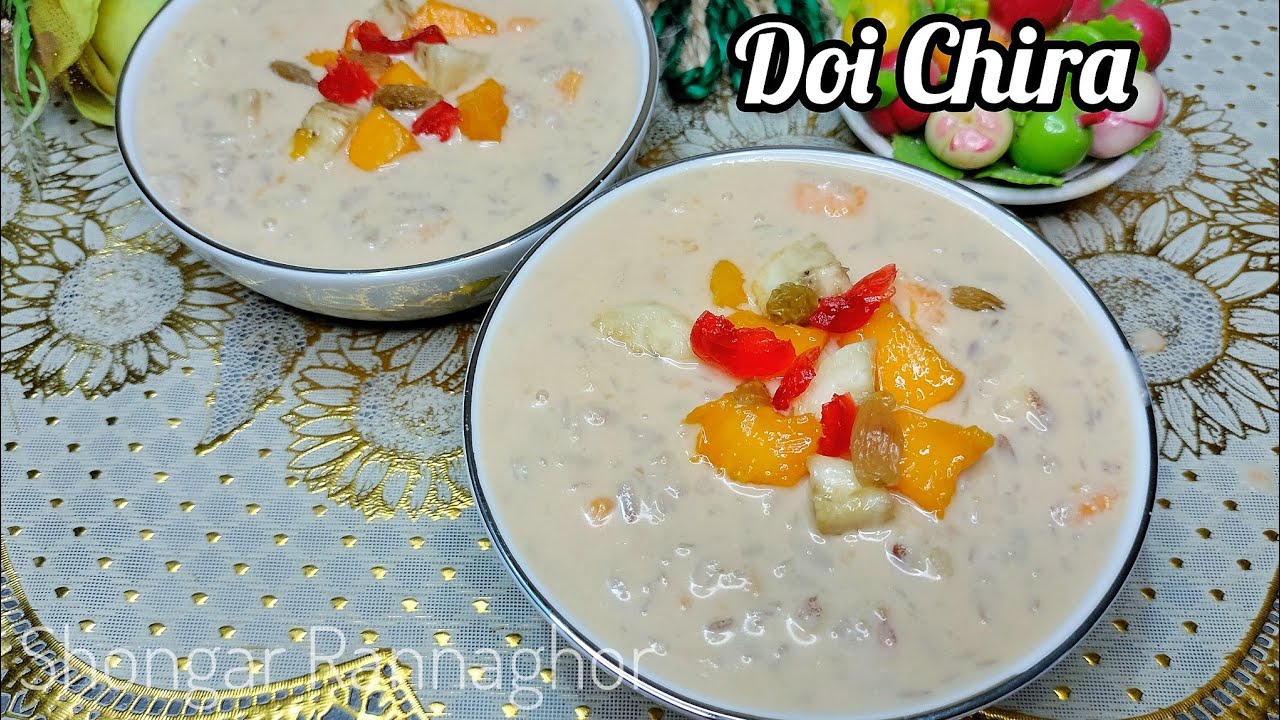 দই চিড়ার ডেজার্ট || Healthy And Tasty Doi Chira Dessert || Ramadan ...