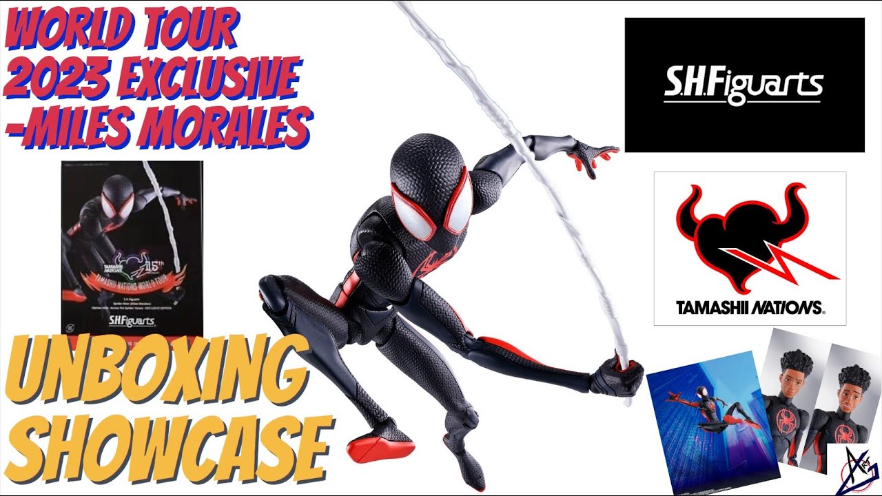 SH Figuarts Miles Morales Spider-Man Across the Spiderverse World Tour ...