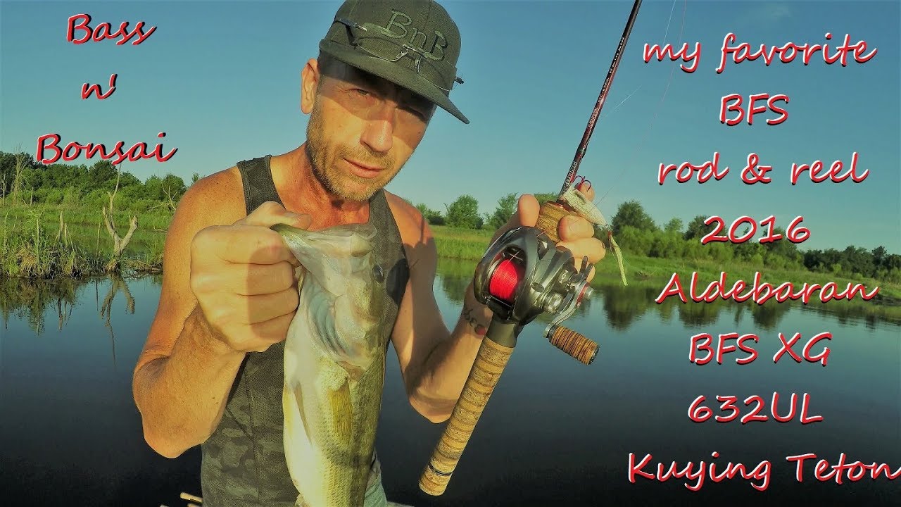 Best BFS Rod Reel Combo with Topwater Fishing Footage Kuying Teton ...