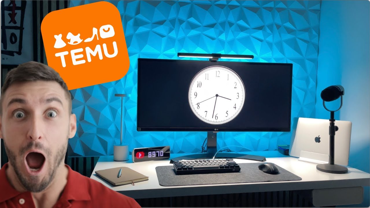 I Transformed My Messy Desk Into A Dream Desk Setup With TEMU - YouTube