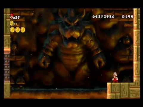 New Super Mario Bros. Wii Final Boss and Ending (Commentary) - YouTube