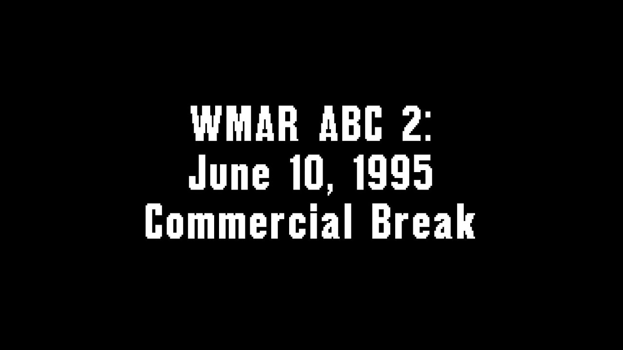 WMAR ABC 2: June 10, 1995 Commercial Break - YouTube