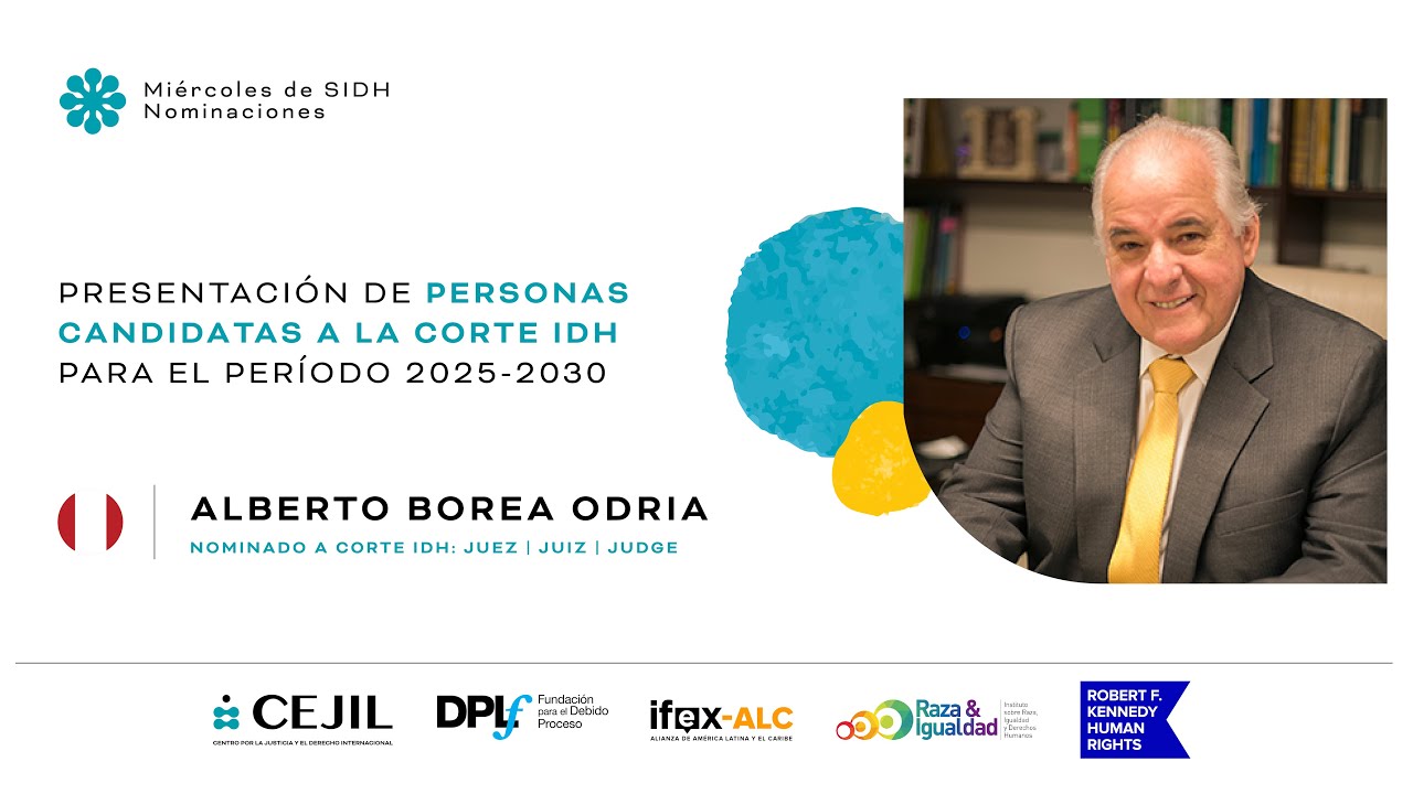 Nominaciones Corte IDH 2024: candidato Alberto Borea Odria - YouTube