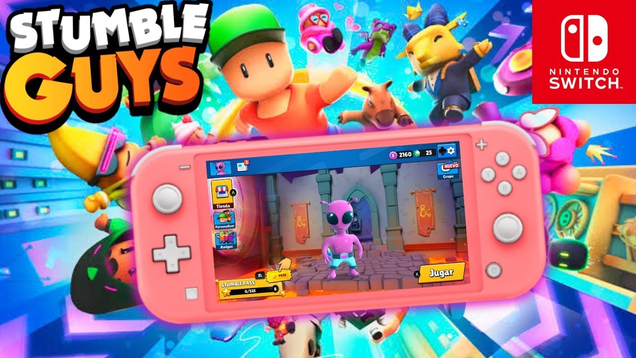 Stumble guys en Nintendo Switch Lite GAMEPLAY - YouTube