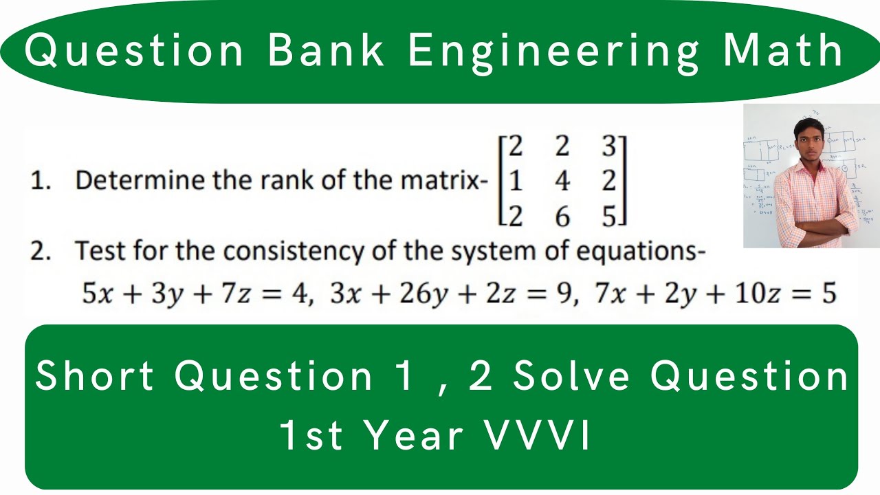 Solve question Bank No 1,2short Type Question # B.Tech 1st Year ...
