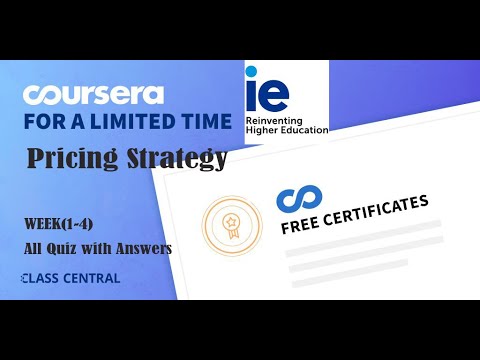 Pricing Strategy, week (1-4) All Quiz with Answers. - YouTube