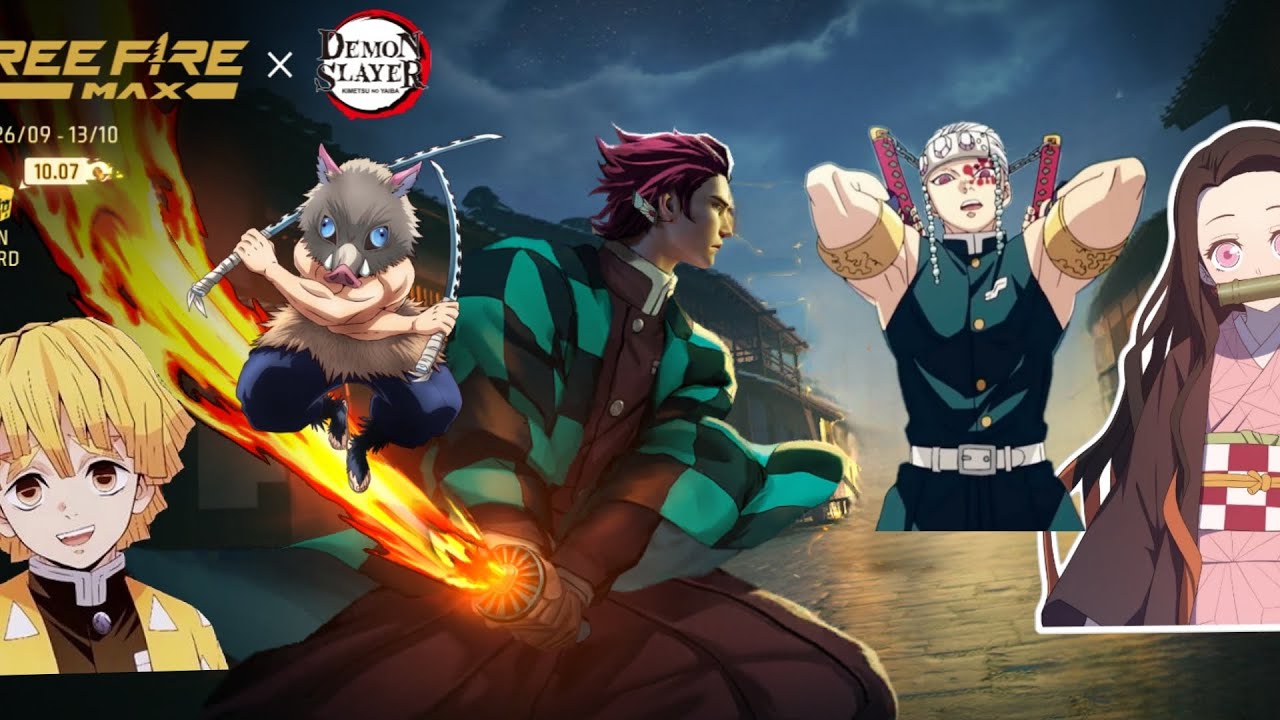 free ,fire 🔥 DEMON SLAYER event update please subscribe - YouTube
