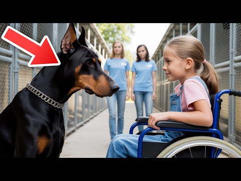 Alle lehnten den aggressiven Dobermann ab – bis ein behindertes Mädchen das Unerwartete tat