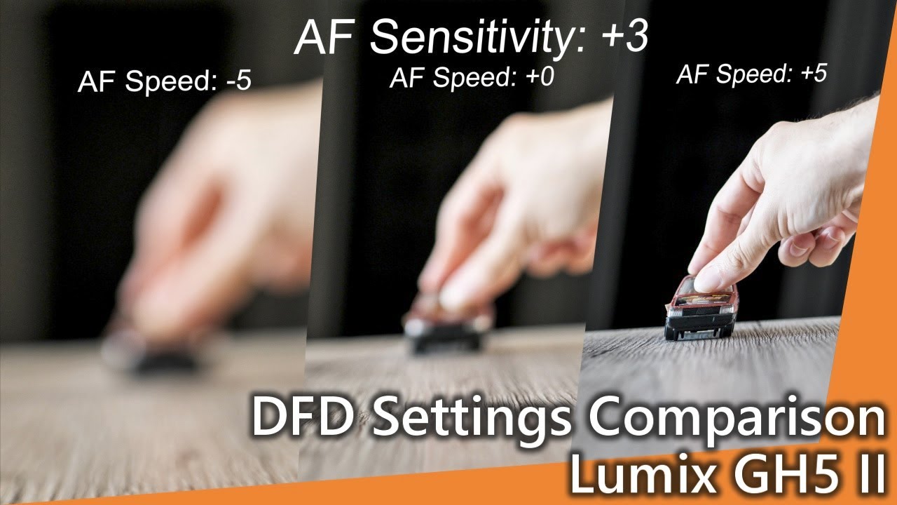 Panasonic Lumix GH5 Mark II DFD Settings Comparison - YouTube