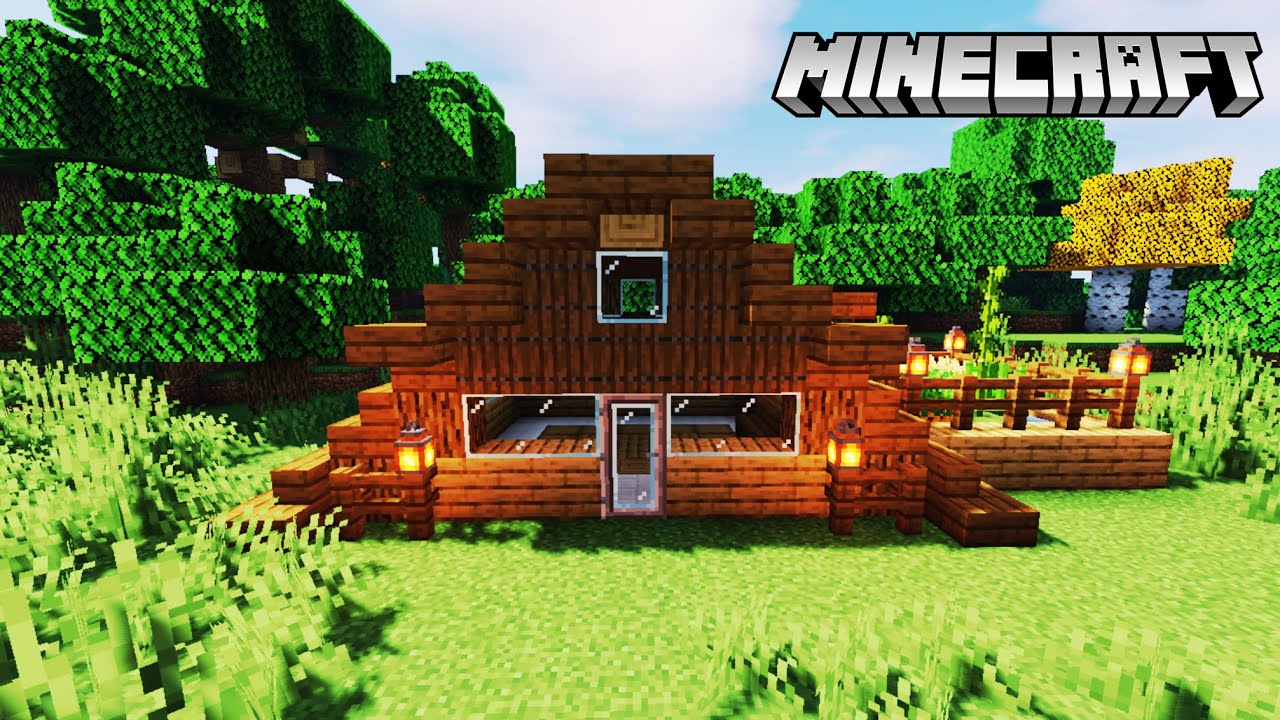 Ultimate Survival Hut Base With Garden- Minecraft Fantasy Fast Building ...