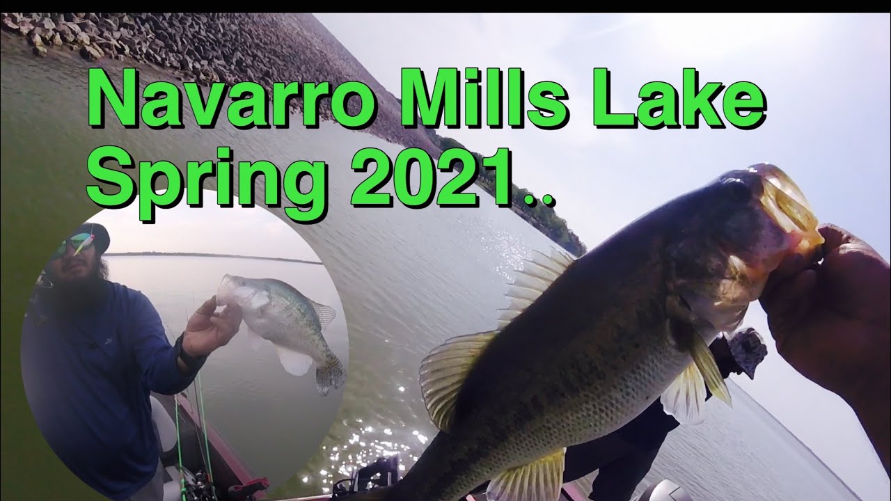 Navarro Mills lake 2021 springtime bass and crappie fishing.. - YouTube
