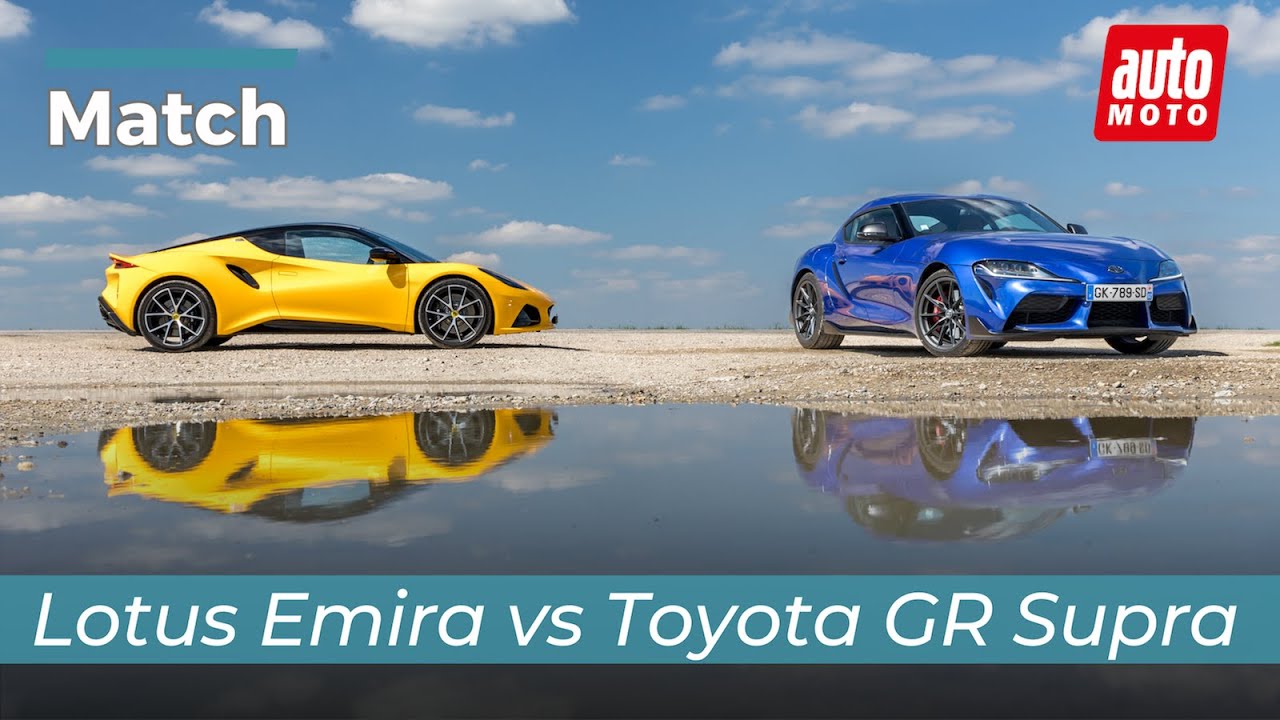 Lotus Emira vs Toyota GR Supra : c'est dans la boîte - YouTube