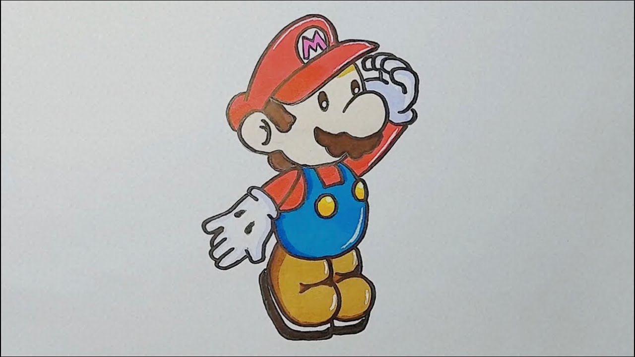 Super Mario Drawing| How to Draw Super Mario| Fun Draw| Painting Super ...
