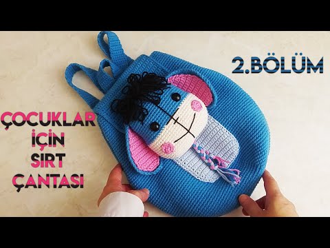 Amigurumi Çocuk sırtçantası yapılışı 2 (knitting bagmaking _english subtitles)