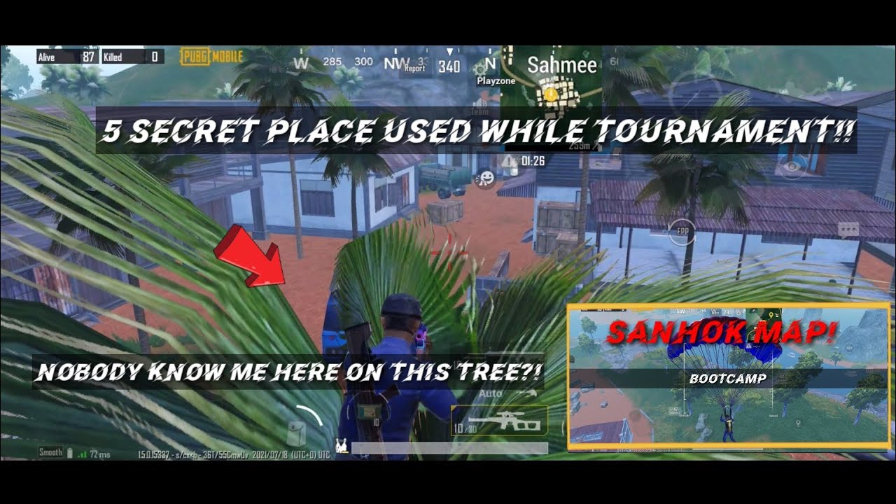 Top5 SECRET PLACE IN SANHOK MAP! Tips and trick for tour player CAMPER ...