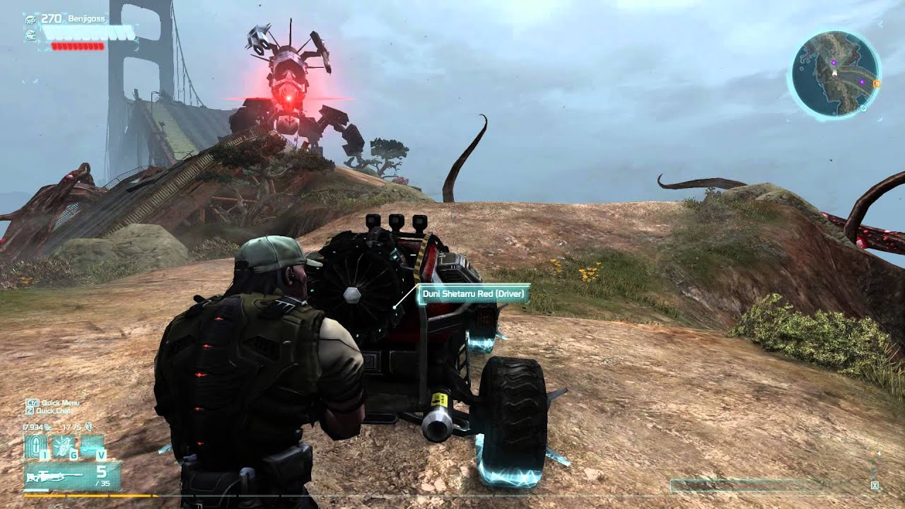 Defiance Giant Robot Blocking Bridge!!! - YouTube