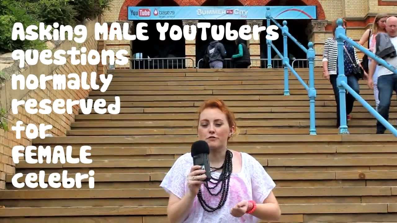 Interviewing male YouTubers like female celebrities - YouTube