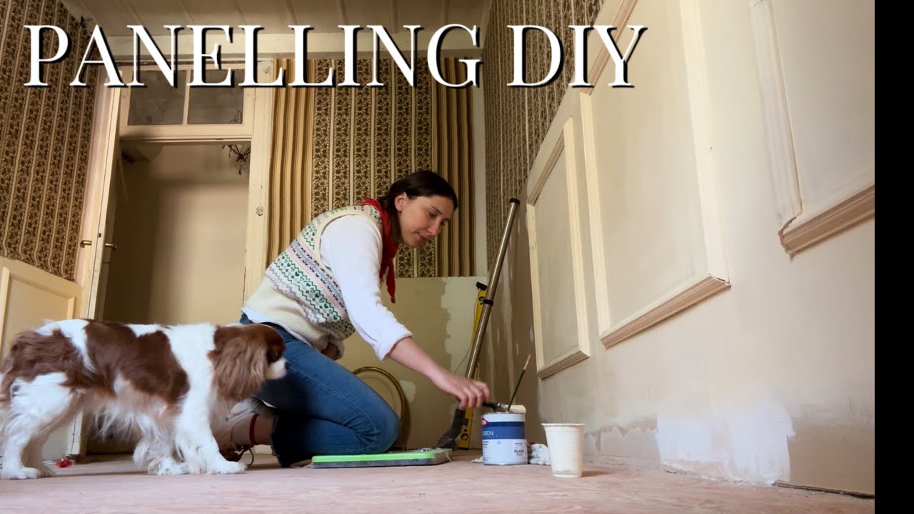 Creating panelling in our guest bedroom - YouTube