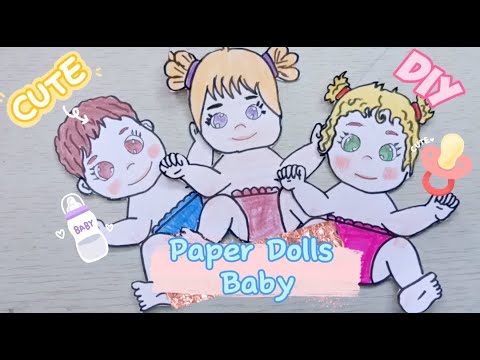 {Tutorial} paper dolls cute || paper dolls baby Diy|| baby boys and ...