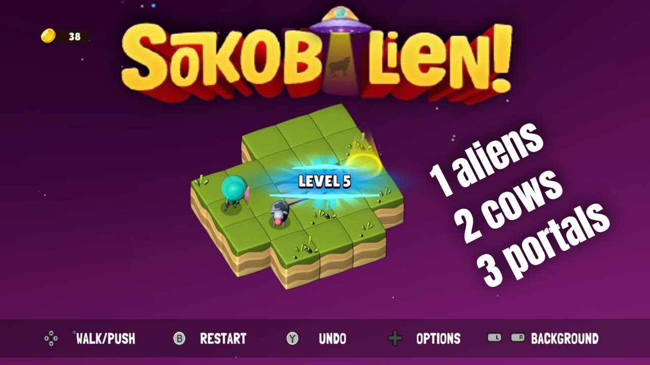 Sokobalien - aliens, cows and portals - YouTube