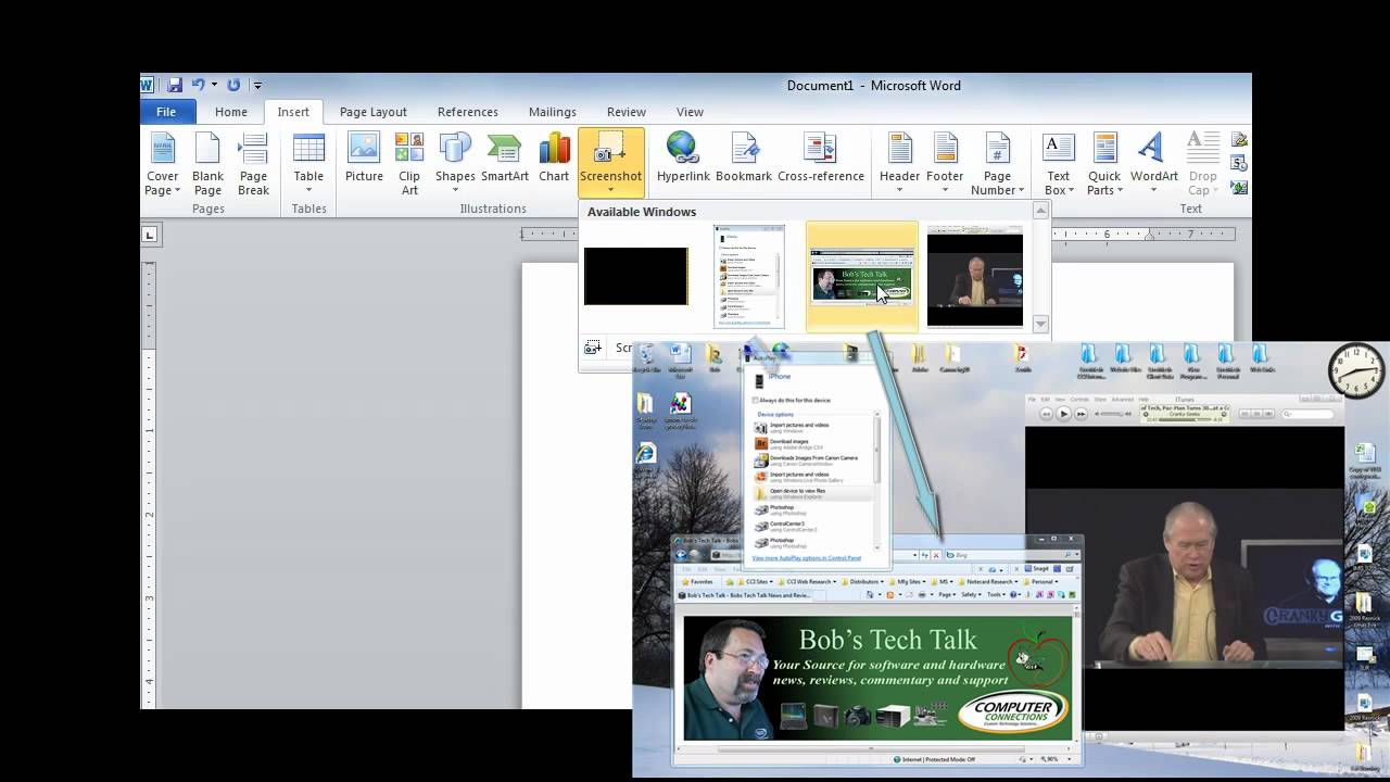 How To - Word 2010 Inserting Screen Clippings.mp4 - YouTube