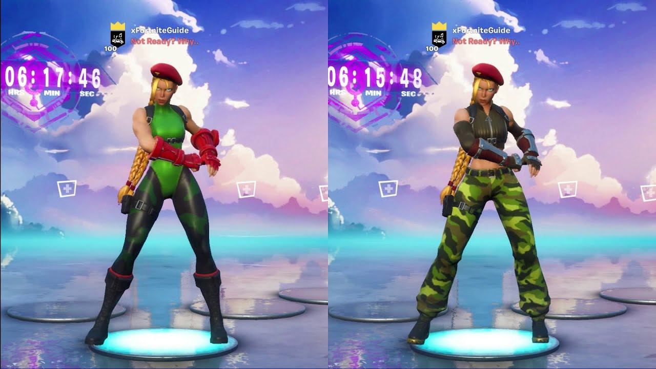 CAMMY Skin with ALL STREET FIGHTER EMOTES Fortnite Dance Battle - YouTube