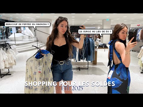 SHOPPING AVEC VOUS POUR LES SOLDES D'ÉTÉ 2025 (H&M,STRADIVARIUS, ZARA...)