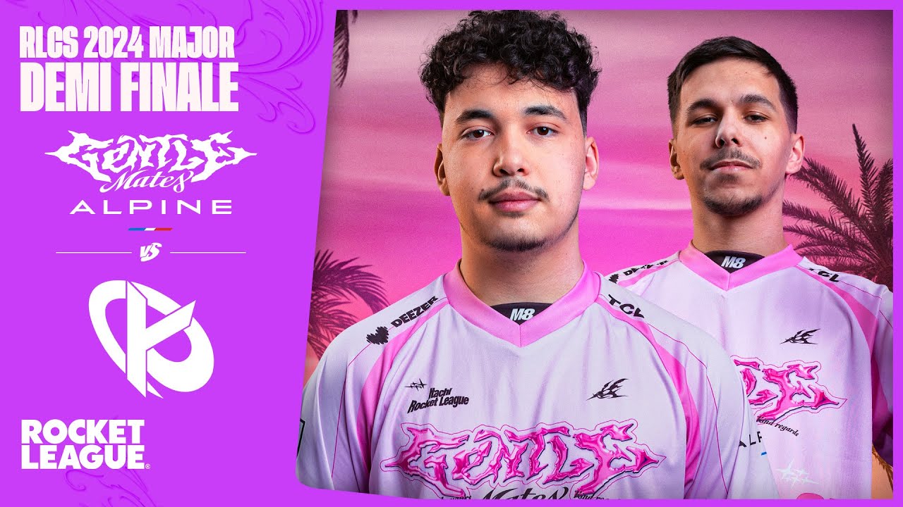 GENTLE MATES ALPINE vs KARMINE CORP | Demi Finale du MAJOR 1 RLCS 2024 ...