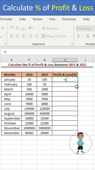 Excel Job Interview Questions Calculate Percentage Of Profit And Loss In Excel Excel