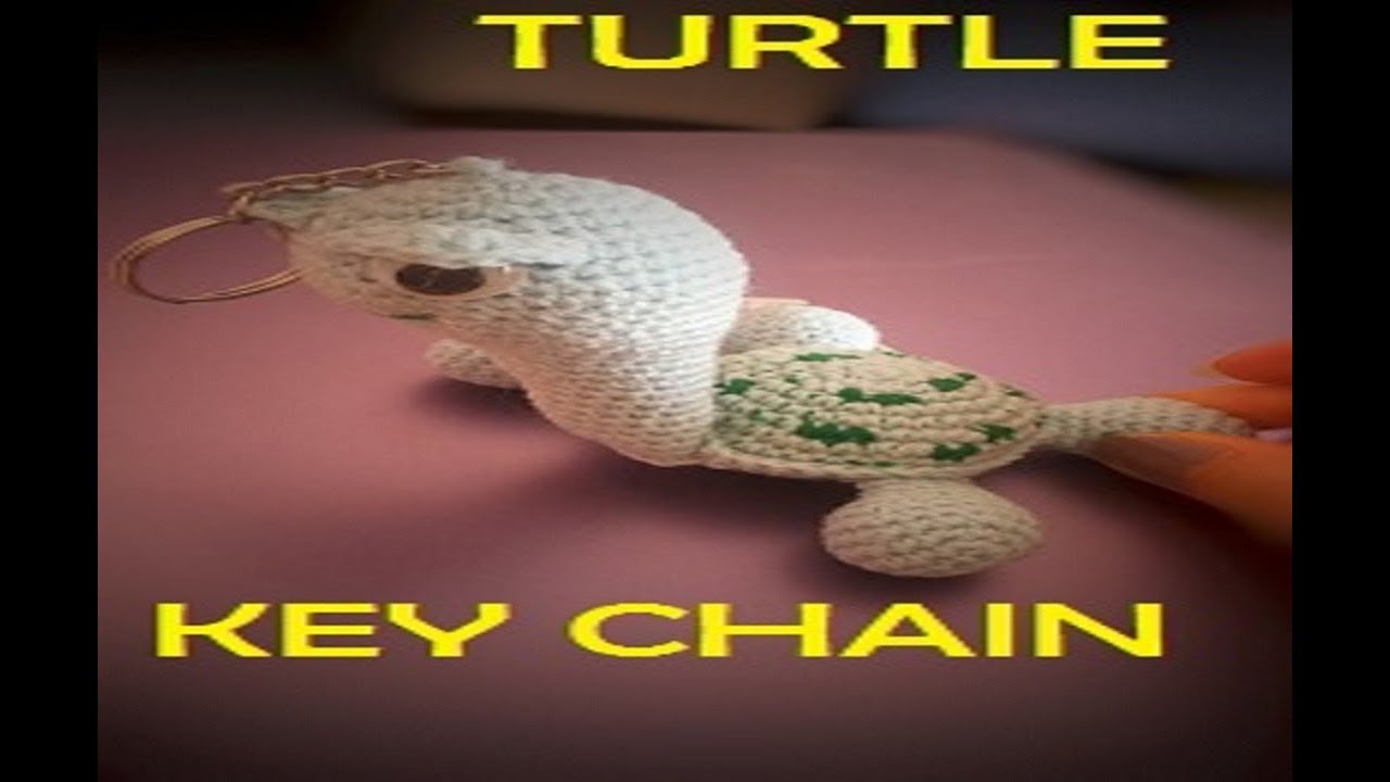How to Turtle Crochet Key chain (Legs) ถักพวงกุญแจเต่าน้อย (ขา) - YouTube