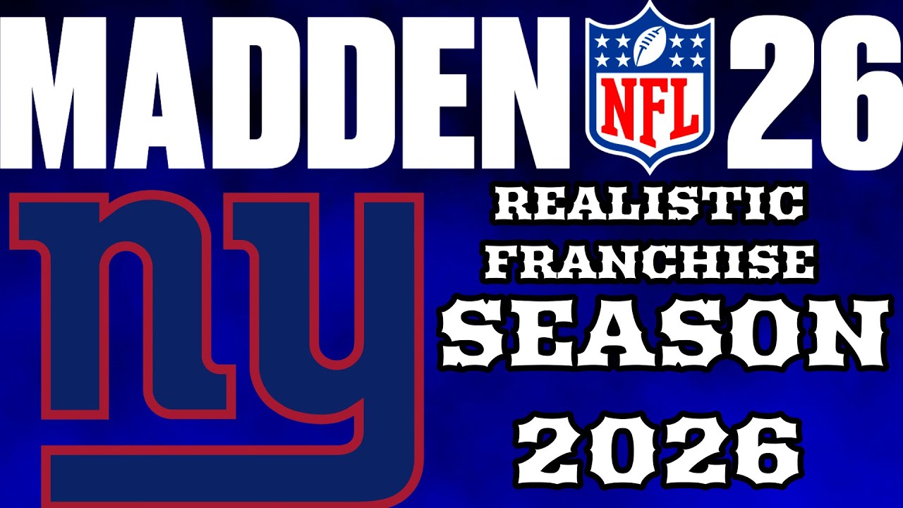 Madden 26 Realistic All-Madden Gameplay Fantasy Franchise Mode (Giants ...