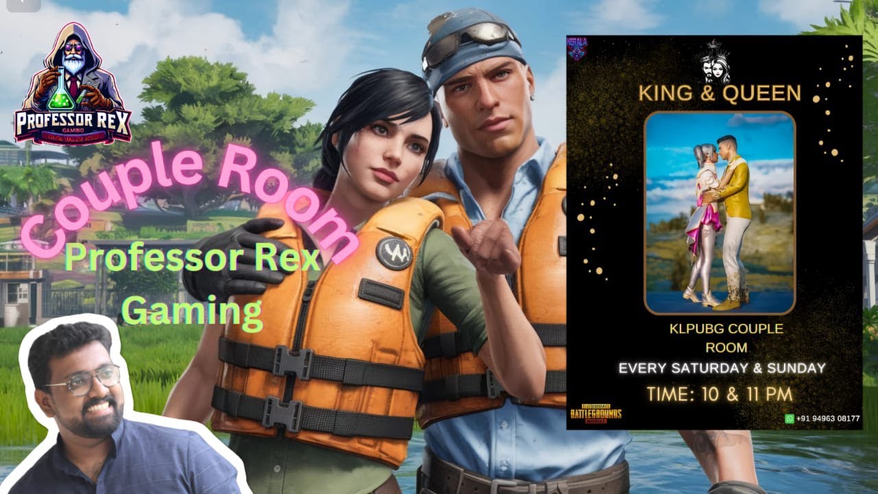 KLPUBG COUPLE ROOM 👩‍ ‍👨 TOURNAMENT 💥🔥 Week 12 | Professor Rex Gaming #BGMI - YouTube