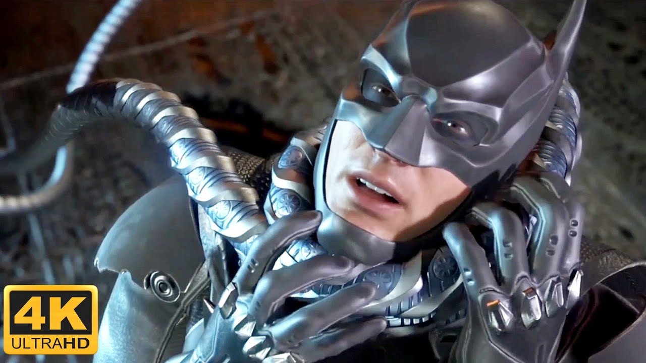 Superman Save Batman Life Scene (4K HDR) Injustice 2 Cinematic Action ...