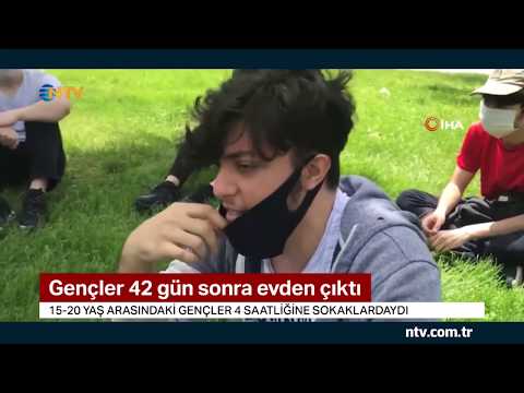 Gençler 42 gün sonra dışarı çıktı