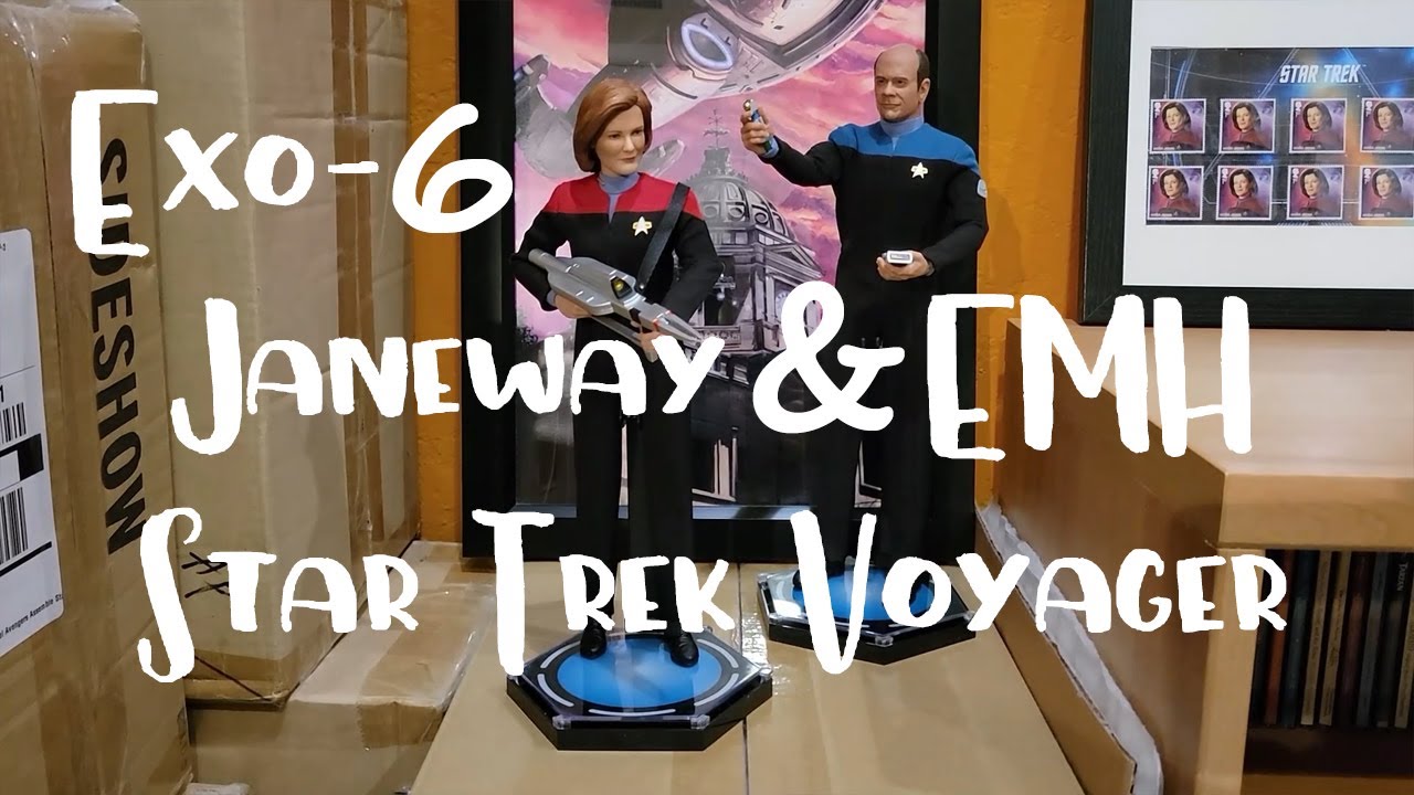 Exo-6 Captain Kathryn Janeway and The Doctor (EMH) Figure Unboxing ...