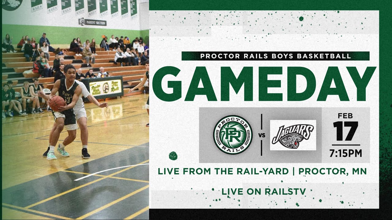 2022/23 - Proctor Rails Boys Basketball Vs Hinckley-Finlayson - YouTube