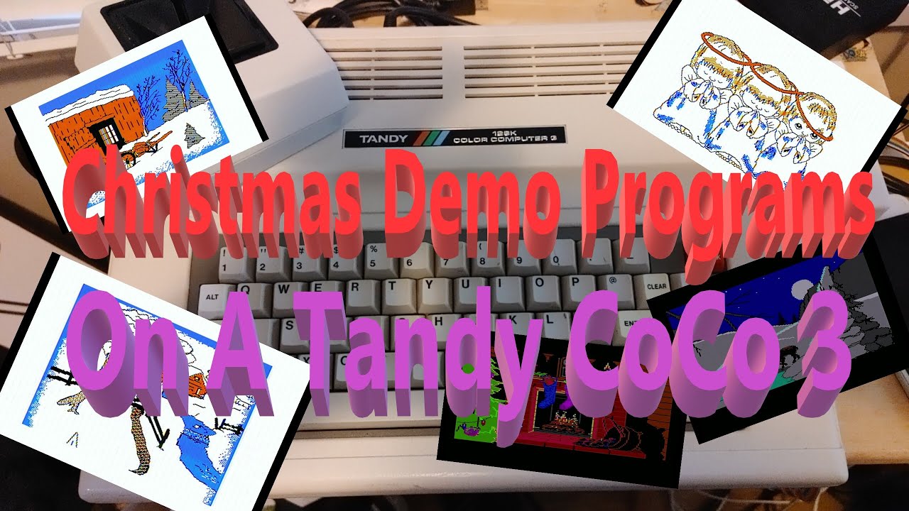 Christmas Demo On The Tandy Color Computer - YouTube