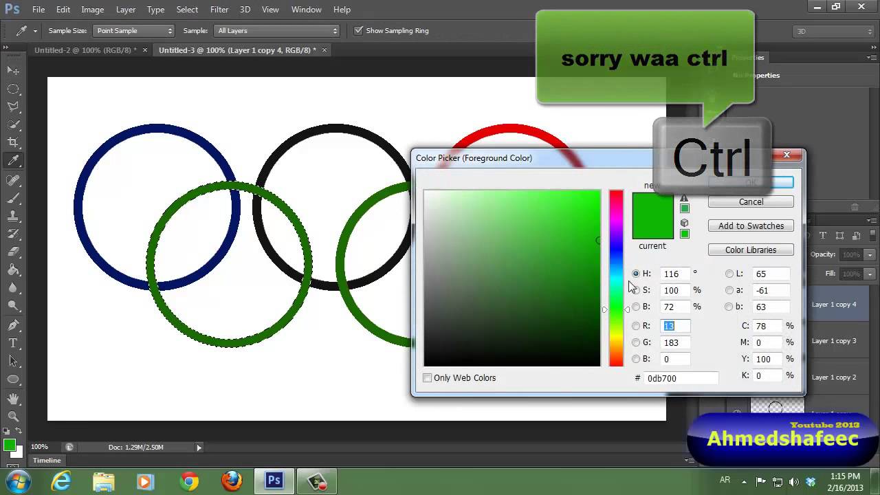 Waa Sida Losubiyo Calamada Olympic Photoshop CS6 - YouTube