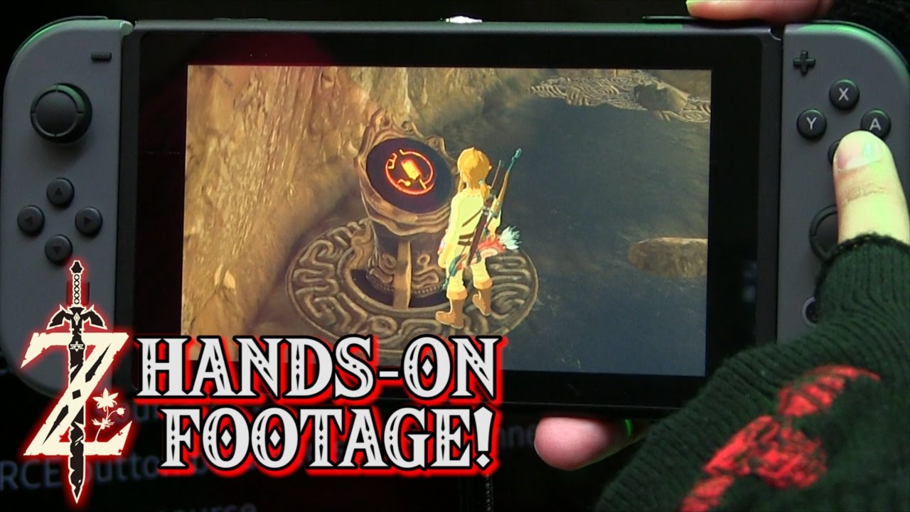 Zelda: Breath of the Wild - Nintendo Switch HANDS-ON GAMEPLAY FOOTAGE ...