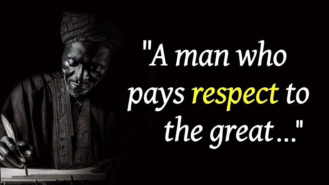African Proverbs You Should Know Before You Get Old | Man Who Pays ...