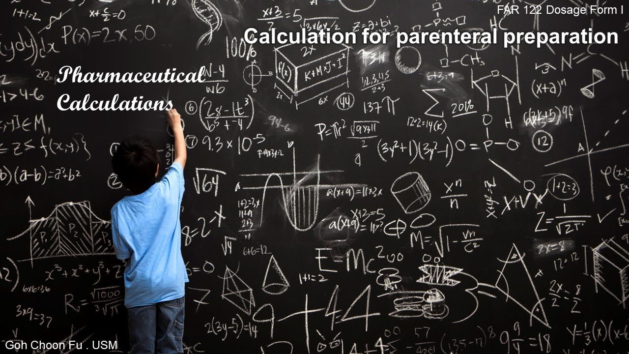 Pharmaceutical Calculations 10: Calculation for parenteral preparation ...